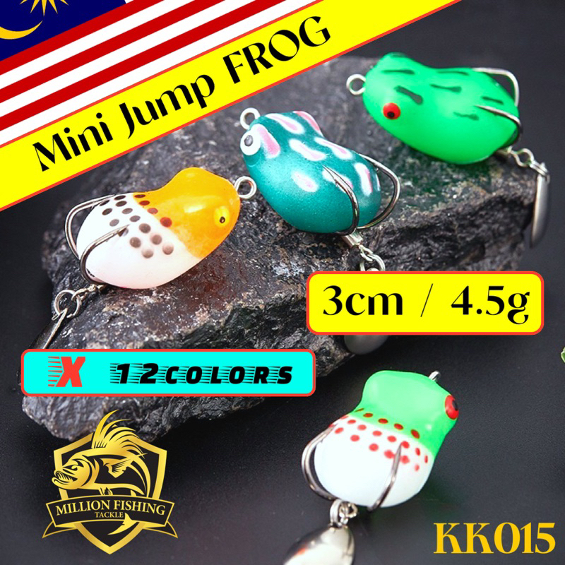 【KK015】Umpan Katak 3.2cm Jump Frog Soft Frog Lure Topwater SnakeHead ...