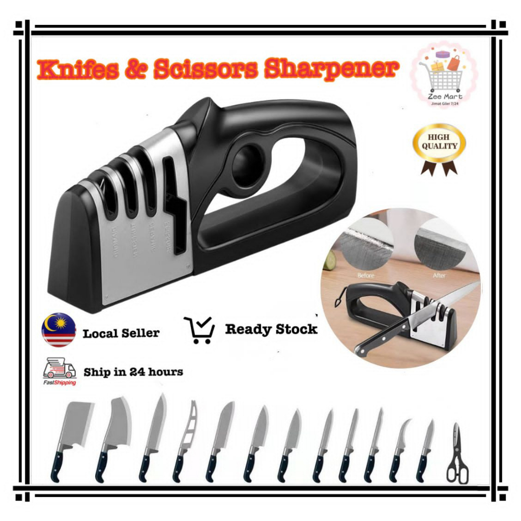 High quality 4 in 1 Knife Sharpener Scissors Sharpener Knife Sharpener ...