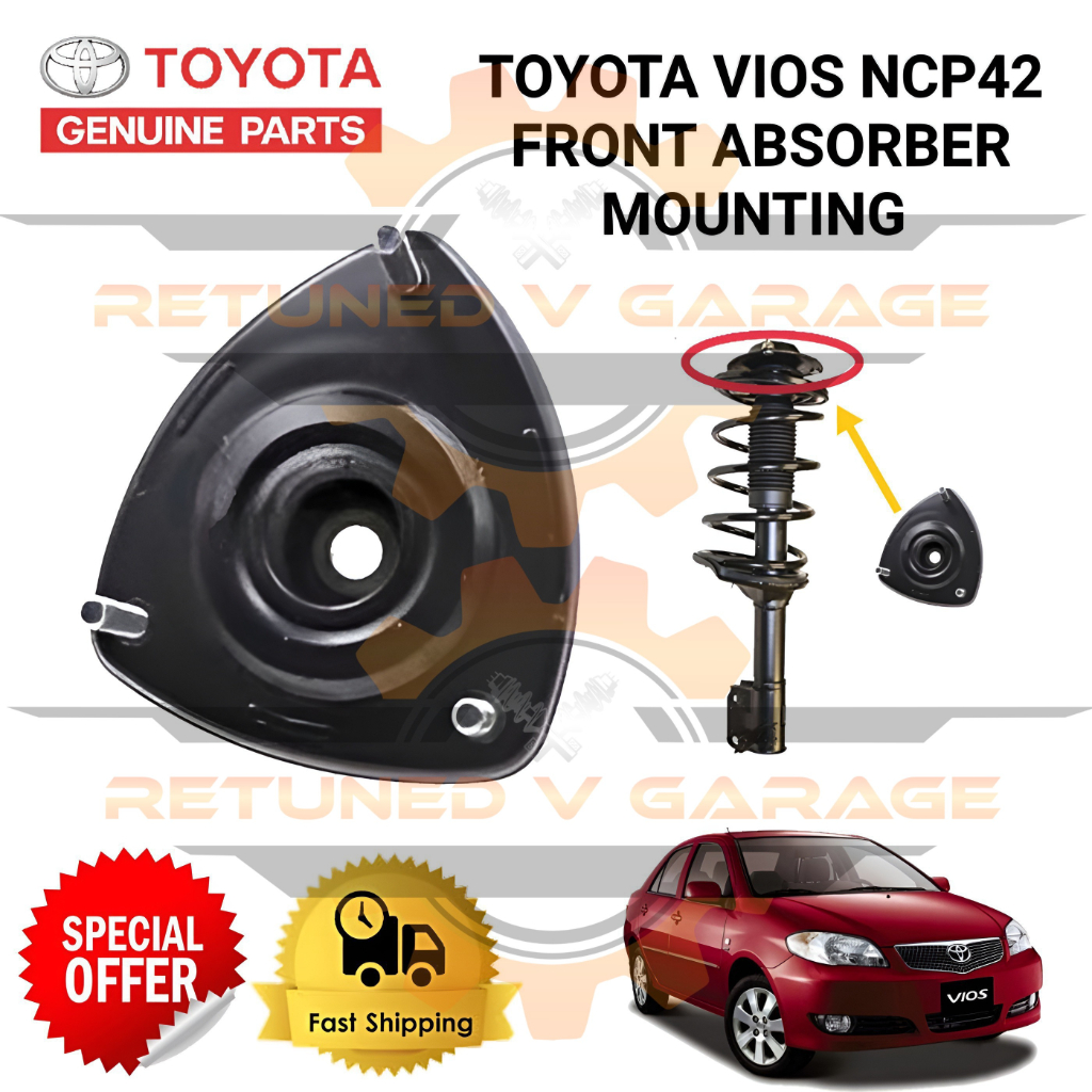 Toyota Vios NCP42 Front Absorber Mounting (48609-0D080) | Shopee Malaysia