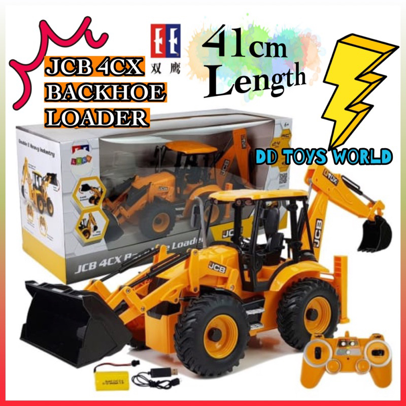 Remote Control RC Backhoe JCB 4CX Backhoe Loader Kereta Remote Kereta ...