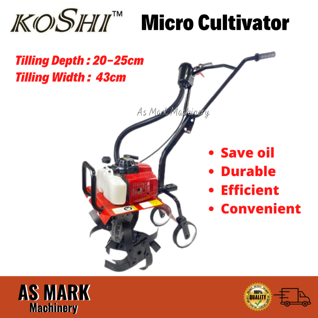 KOSHI / VICTA V630MC Micro Cultivator 63.3cc Rotary Mini Tiller 2 ...