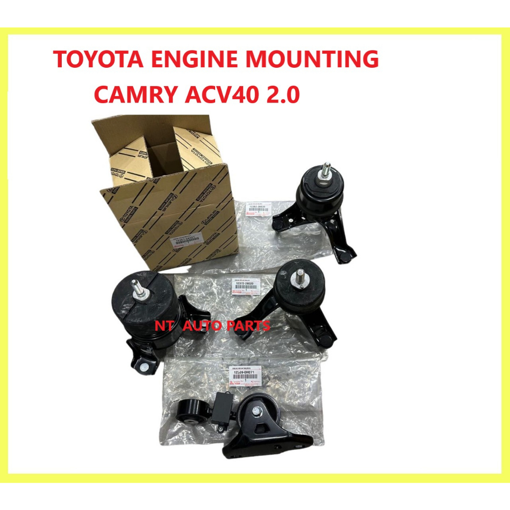 100% ORIGINAL JAPAN TOYOTA CAMRY ACV40 2.0 ENGINE MOUNTING SET 4PCS ...