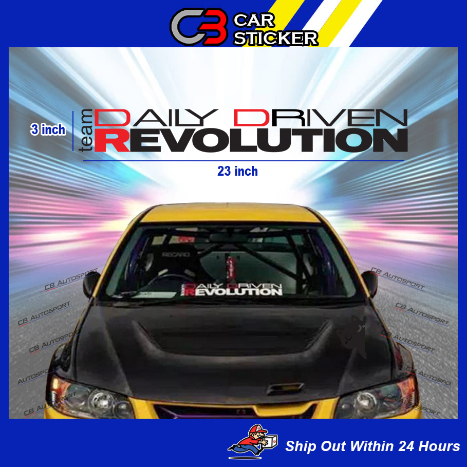 Daily Driven Revolution Car Sticker / cs091 | Shopee Malaysia