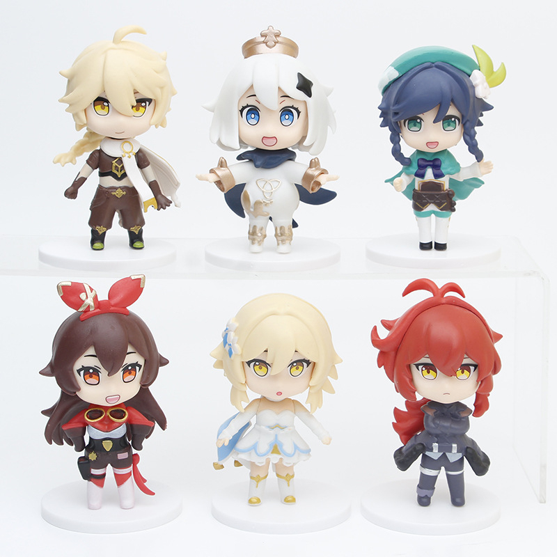 Sensei Genshin Impact Figure Mini Collection Klee Venti Kaeya Diluc ...