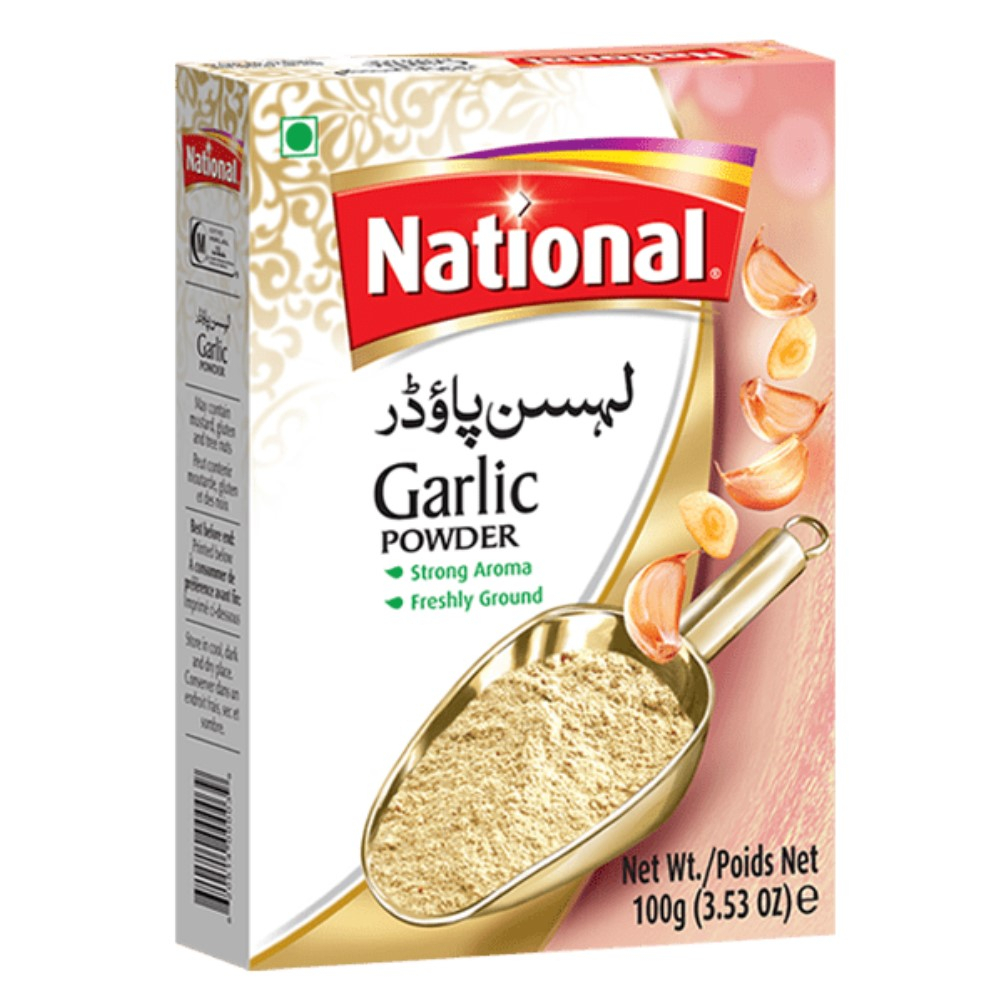 National Pure Garlic Powder Freshly Ground & Strong Aroma, 100g ...