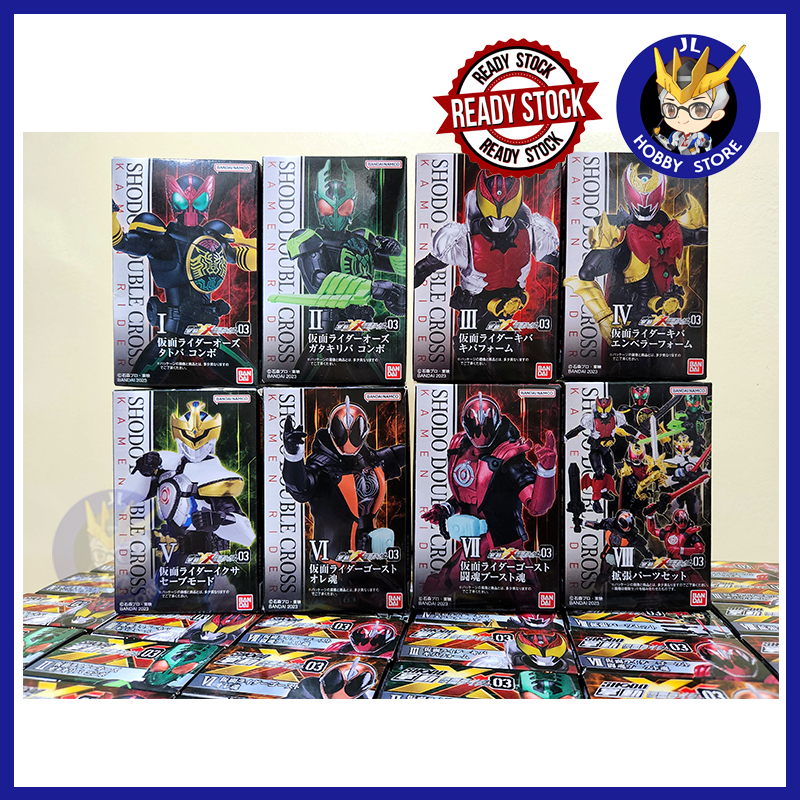 [READY STOCK] BANDAI SHODO XX 3 03 Kamen Rider OOO Tatoba Gatakiriba Kiva Emperor IXA Ghost ...