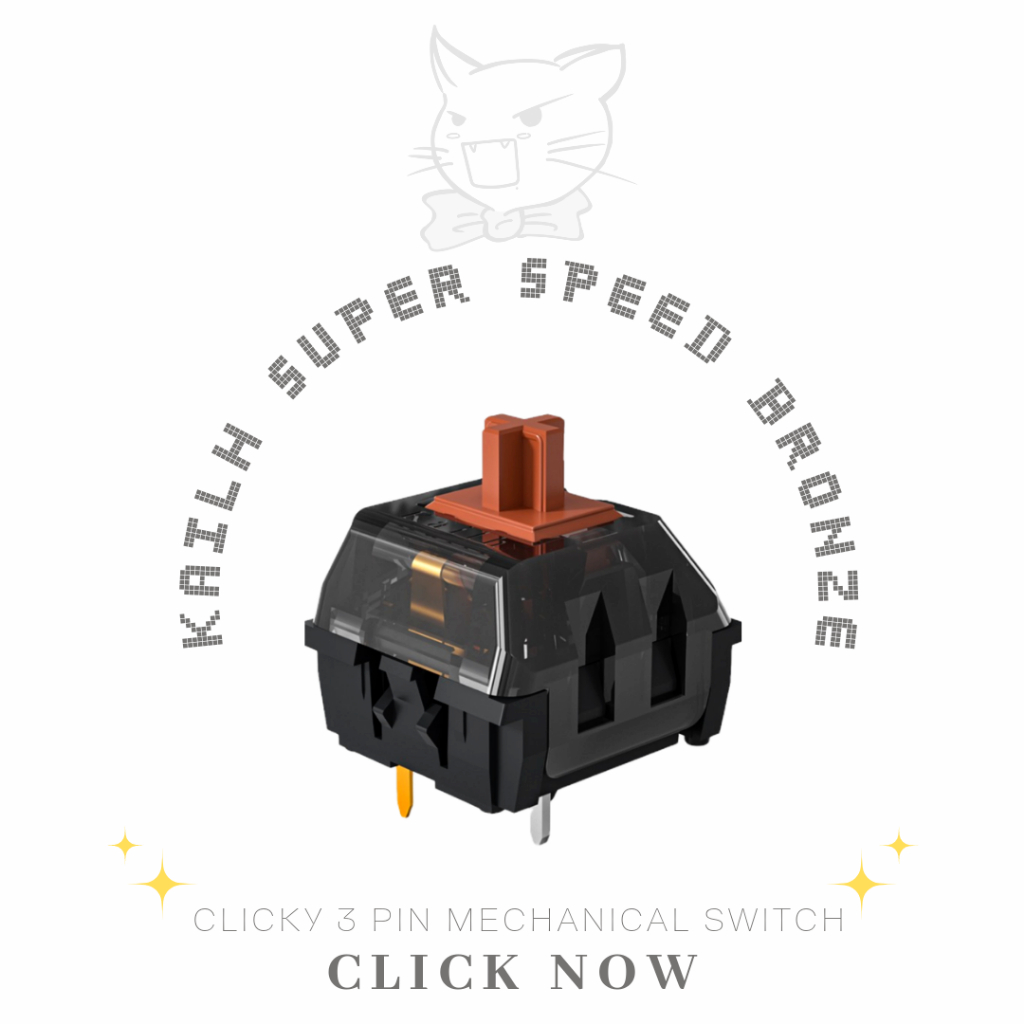 Kailh Super Speed Bronze 3 Pin Clicky Switch for MX Mechanical Gaming ...