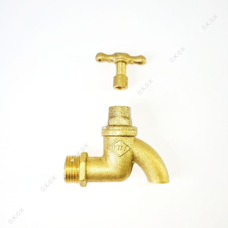 1/2" Inch City Din Brass Loose Key Tap/Brass Water Tap/Kepala Pipe ...
