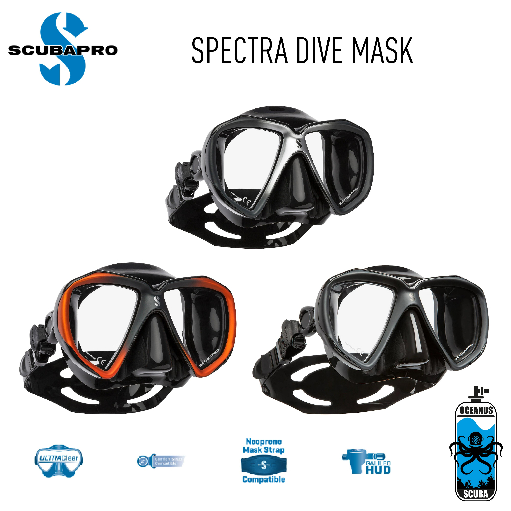 SPECTRA DIVE MASK for Scuba Diving, Diving Mask | Shopee Malaysia