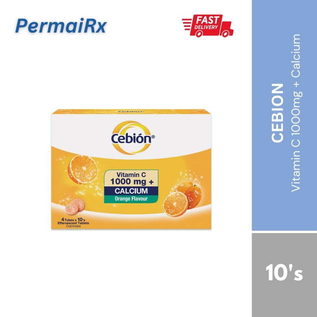 [READY STOCK] CEBION VIT C 1000MG + CALCIUM EFFERVESCENT (10'S ...