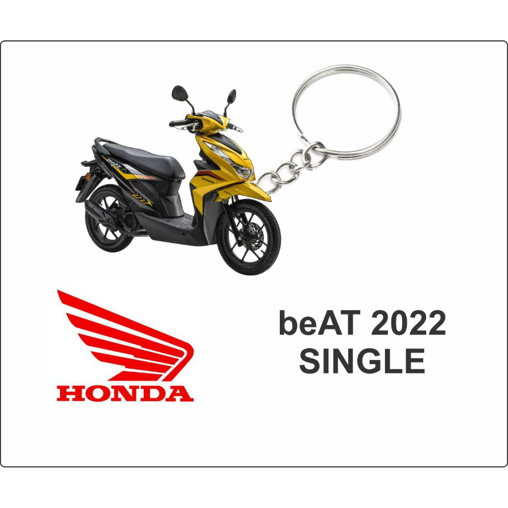 honda beat yellow 2022 keychain 2d beat kuning | Shopee Malaysia
