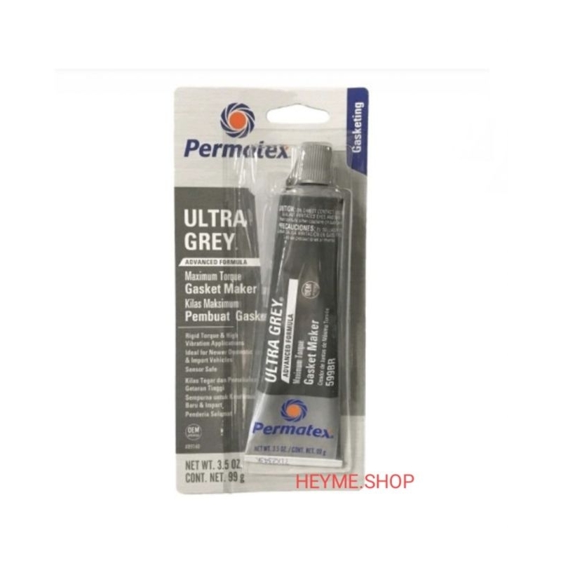 PERMATEX Ultra Grey Gasket Maker/ Gum 599BR [99G] Kilas Maksimum ...
