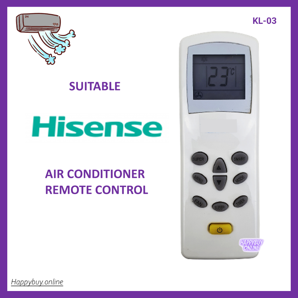 Hisense Mistral Air Cond Aircond Air Conditioner Remote Control Hisense ...