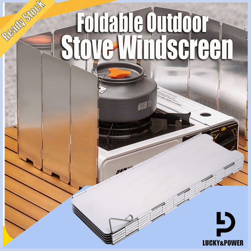 LP Foldable Outdoor Stove Windscreen Cooking Gas Stove Wind Deflectors ...