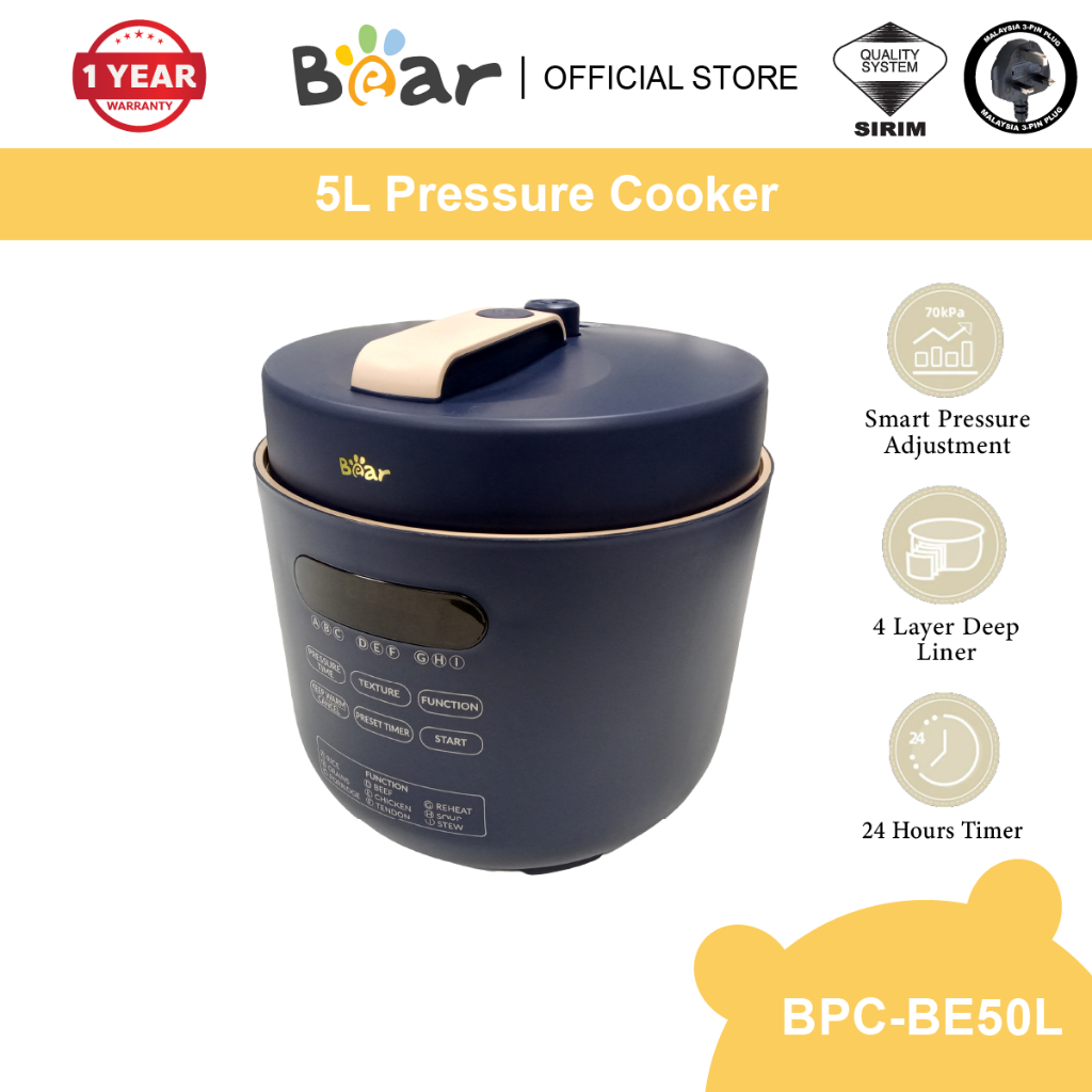 Bear Rice Cooker Electric Pressure Cooker Non-stick Soup Pot Multi ...