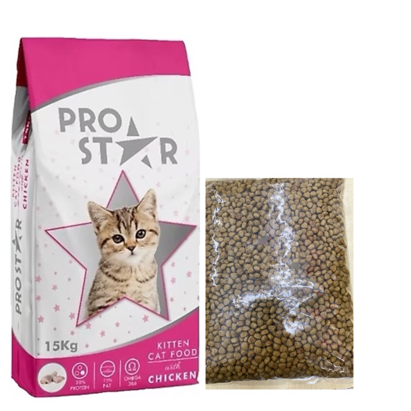 Prostar Cat Food Kitten Chicken 1KG (REPACK) | Shopee Malaysia