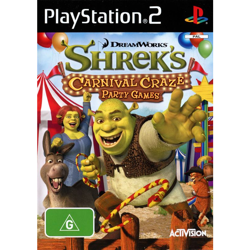 PS2 Game DreamWorks Shreks Carnival Craze (GOLD DISC) | Shopee Malaysia