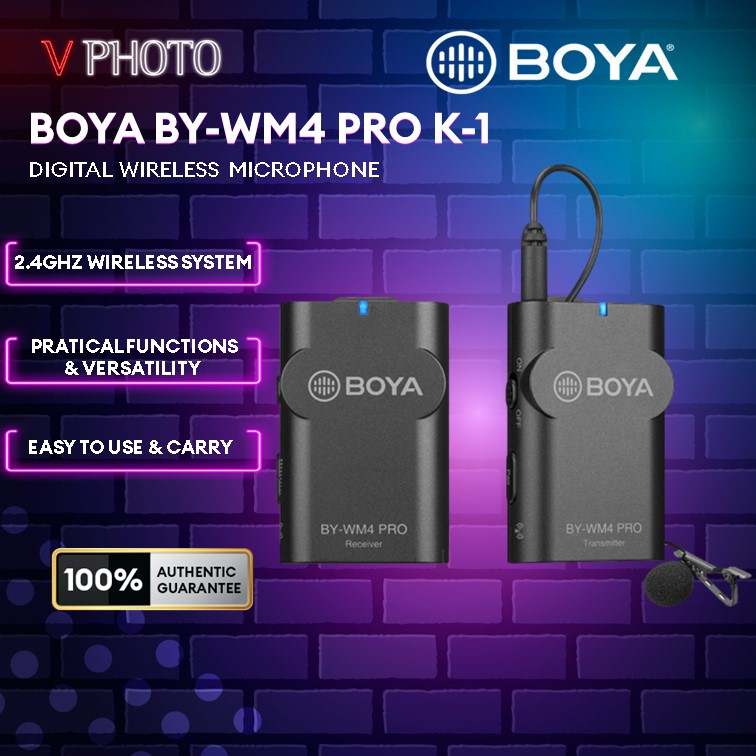 BOYA BY-WM4 Pro-K1/K2/K3/K4/K5/K6 Digital Wireless Microphone | Shopee Malaysia