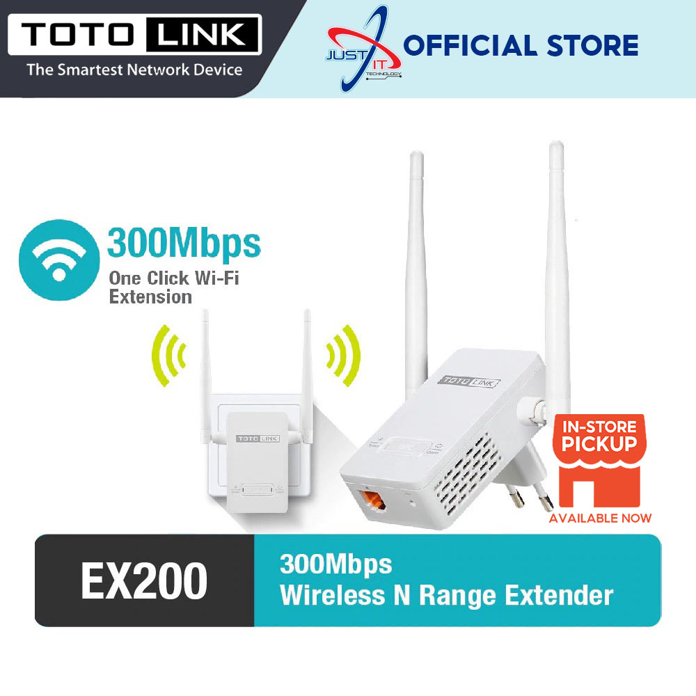 TOTOLINK EX200 WIRELESS N RANGE Extender | Shopee Malaysia