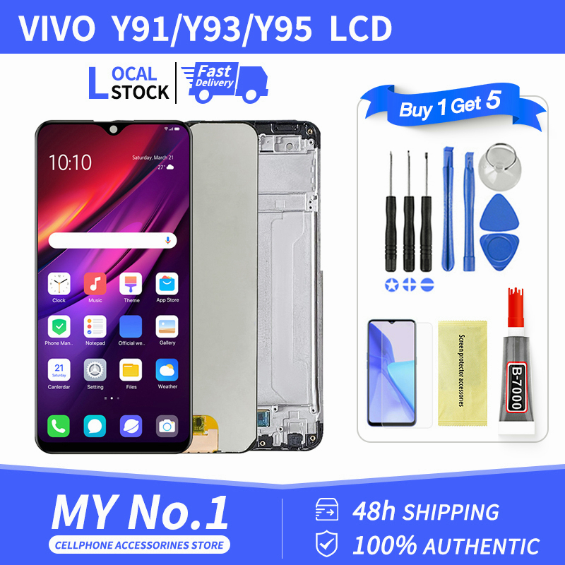 Original LCD with Frame for VIVO Y91 Y93 Y95 Y91i Y91C Y1S LCD Display Touch Screen Digitizer ...