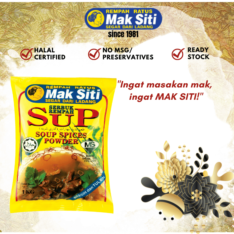 Mak Siti Serbuk Rempah Sup 1kg | Shopee Malaysia
