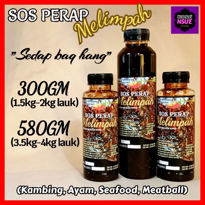 NSUE KITCHEN Sos Perap Rempah Bbq Kambing Ayam Seafood Sedap | 580GM 3 ...