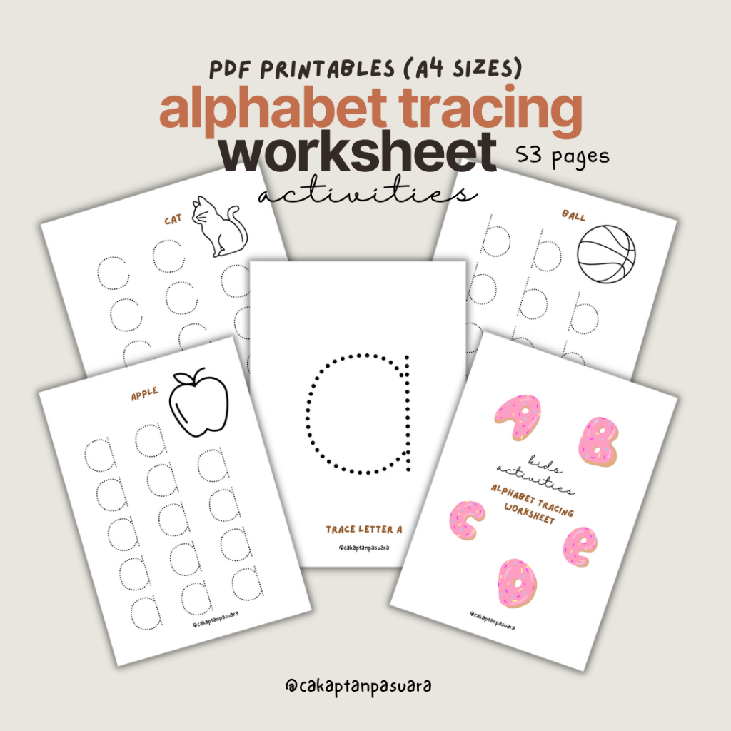 Alphabet abc Line Tracing Activities for Baby & Toddler Preschool ...