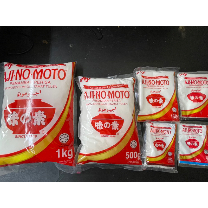 Ajinomoto Pure Monosodium Glutamate (1kg,500g,150g,72g,33g,15g) | Shopee Malaysia