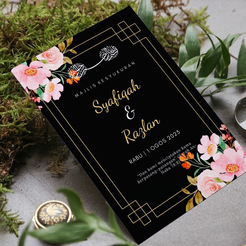 🌺E-Card Wedding Digital Muslim & Non Muslim / Kad Kahwin & Tunang ...