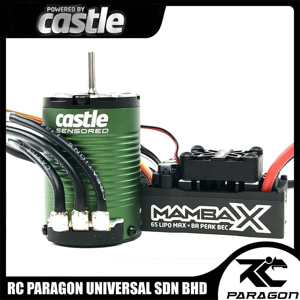 Castle Creations MAMBA X SCT, SENSORED, 25.2V WP ESC 1412 Motor 3200KV 2100KV 2400KV | Shopee ...