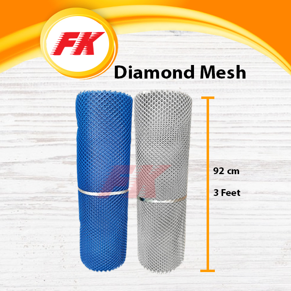 Diamond Mesh 12MM/PVC Net Plastic Gate Guard PVC Garden Net Jaring 12MM ...