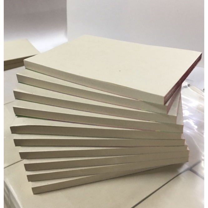100 Sheets Plain Notepad White Blank Memo Pad Size A6 And A7 Rough