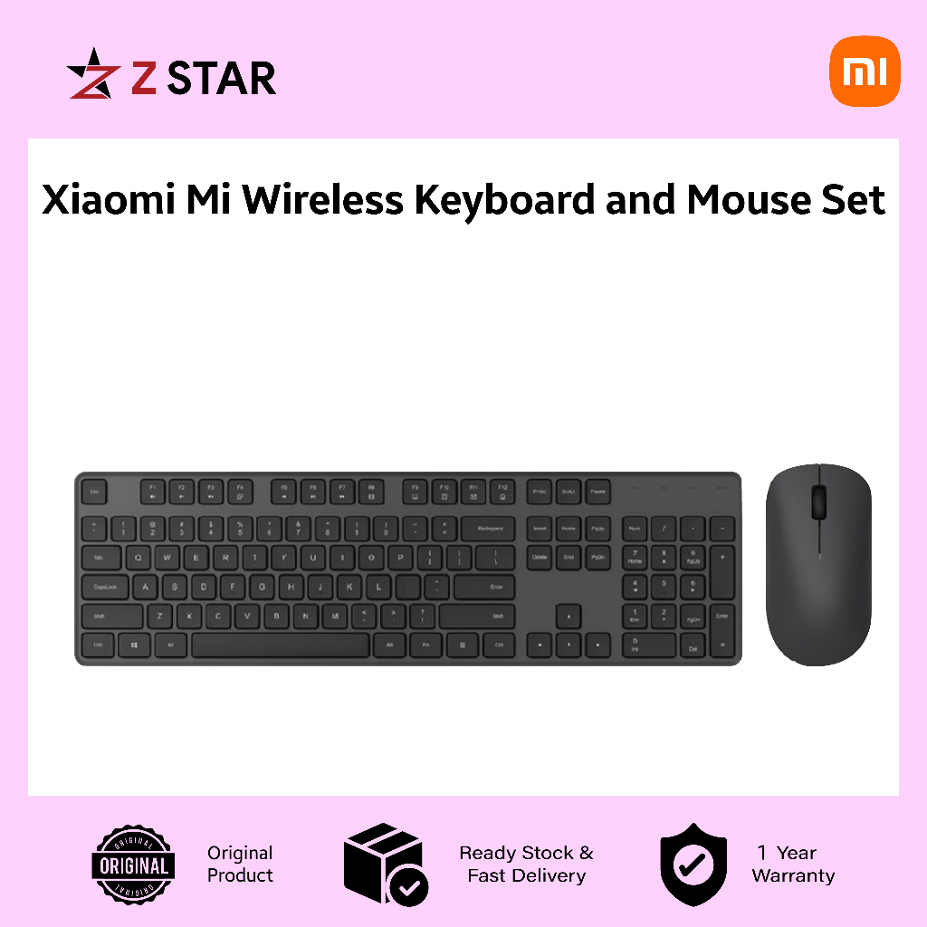 Xiaomi Mi Wireless Keyboard and Mouse Set (2.4Ghz Wireless Connectivity ...