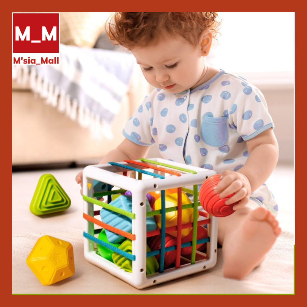 Huanger Shape Sorting Baby Montessori Learning Educational Toys ...