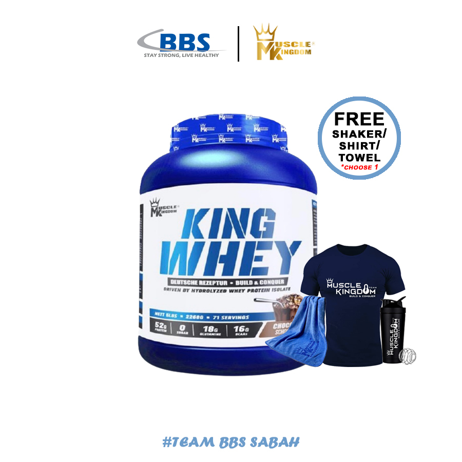 Muscle Kingdom King Whey 5lbs (71 Servings) - Whey Isolate, 100% Pure ...