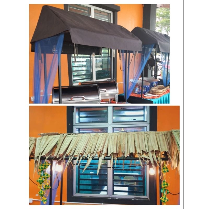 Atap Nipah asli(original) untuk dekor gerai/stall dekor buffer Ramadan ...