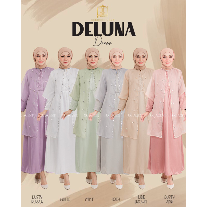 Deluna Dress Free Size Shopee Malaysia