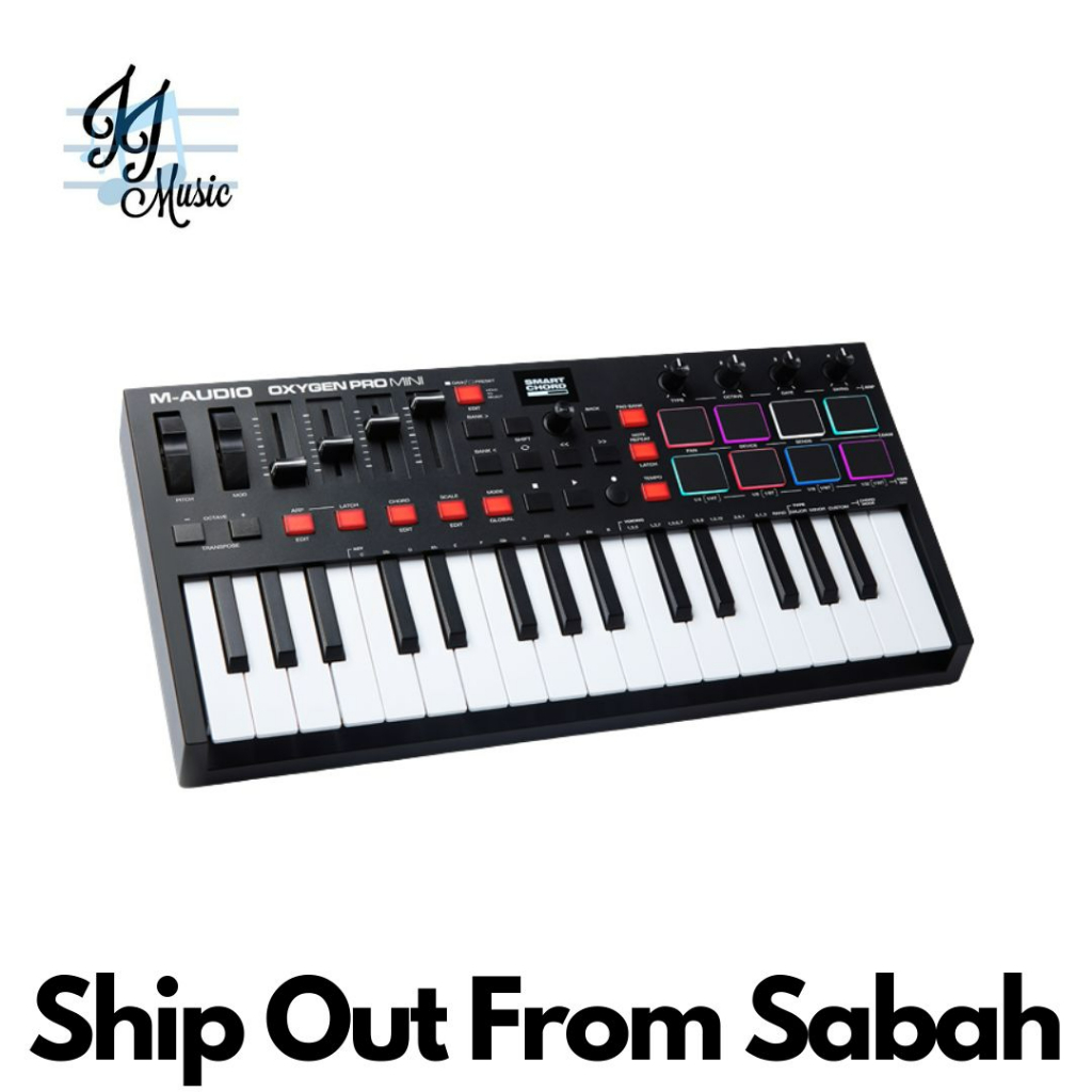 M-Audio Oxygen Pro Mini 32-Mini-key USB MIDI Controller with Smart ...