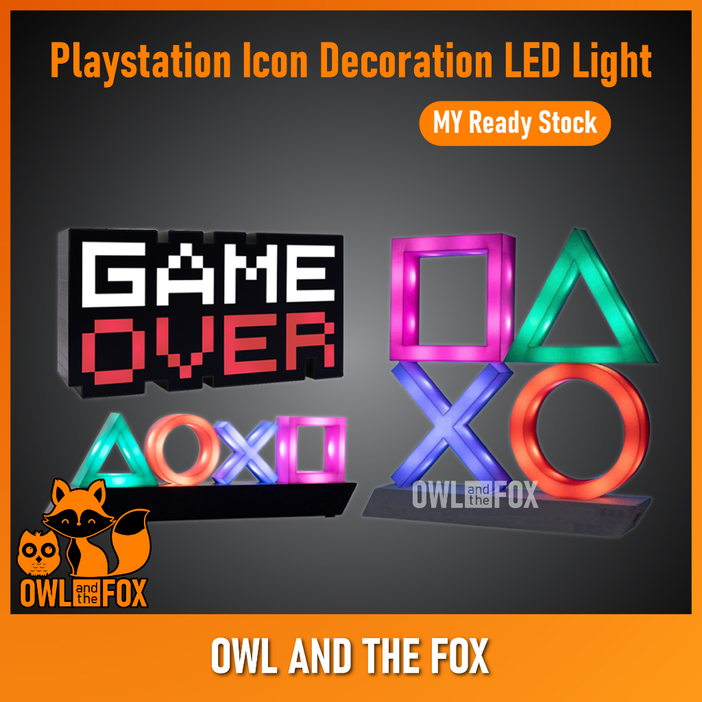 PS PS4 PS5 Icons Light 3 Phase Color Breathing Pulsing Game Icon Light ...