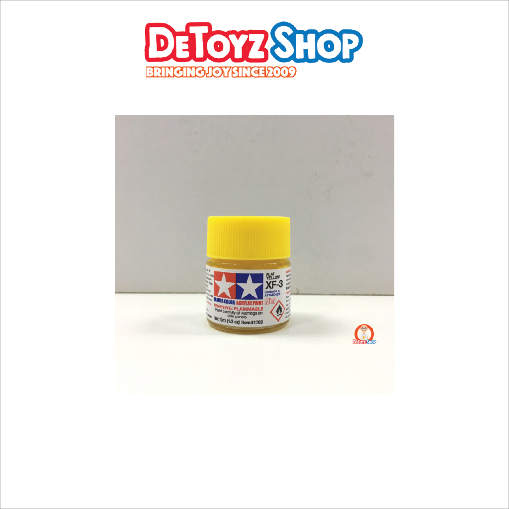 Tamiya Acrylic Paint XF-3 Flat Yellow (10ml) | Shopee Malaysia