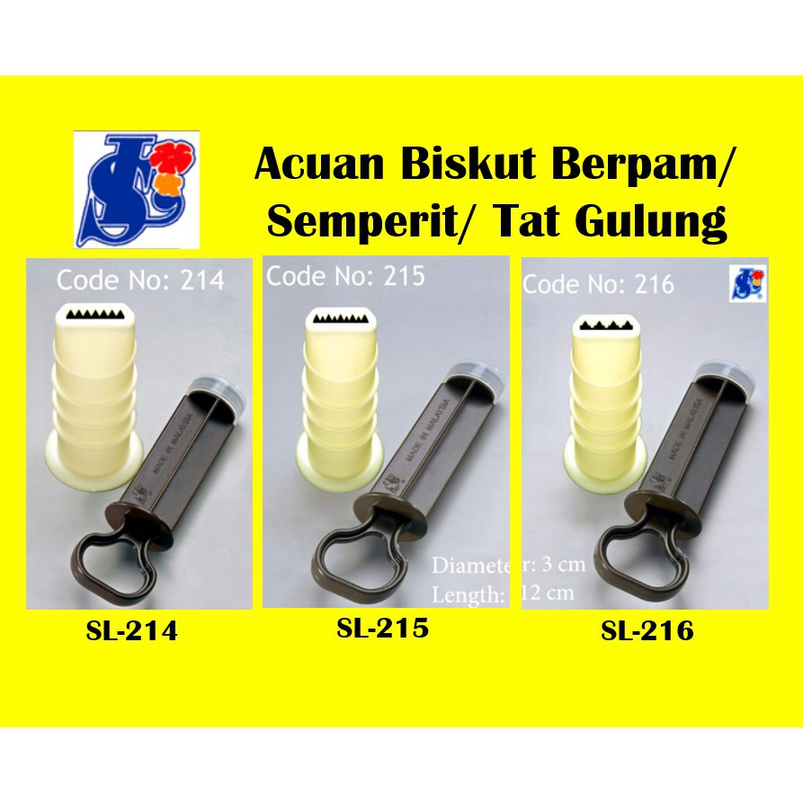 Acuan Biskut Berpam / Acuan Kuih Semperit / Acuan Tart Nenas Gulung ...