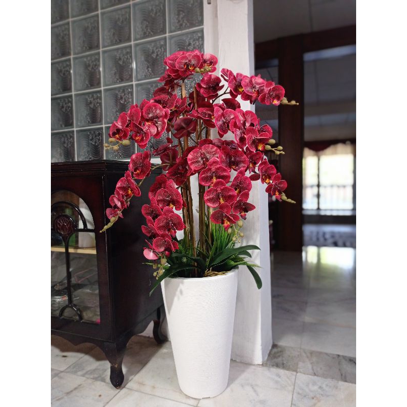 FLOOR ORCHID/GUBAHAN ORKID PREMIUM PASU BESAR TINGGI UNTUK RUMAH, OFIS ...