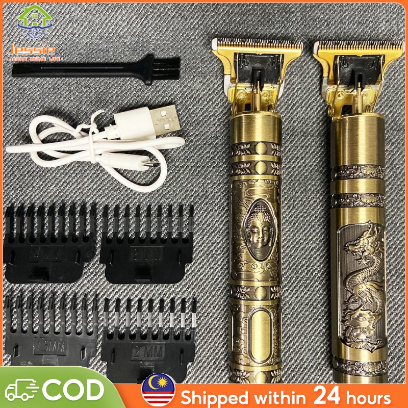 【READY STOCK】Men Hair Trimmer Hair Clipper Cordless USB Rechargeable ...