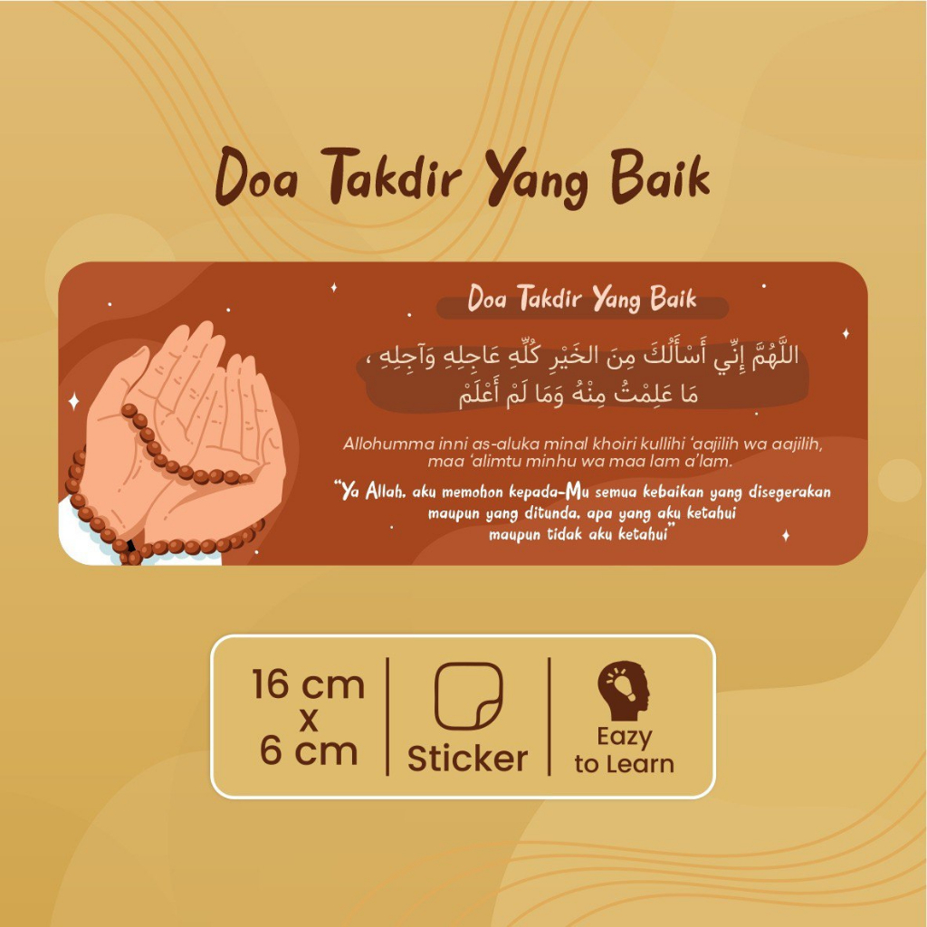60 Pilihan Doa Harian Sticker Colourful Bookmarks With Free Gift ...