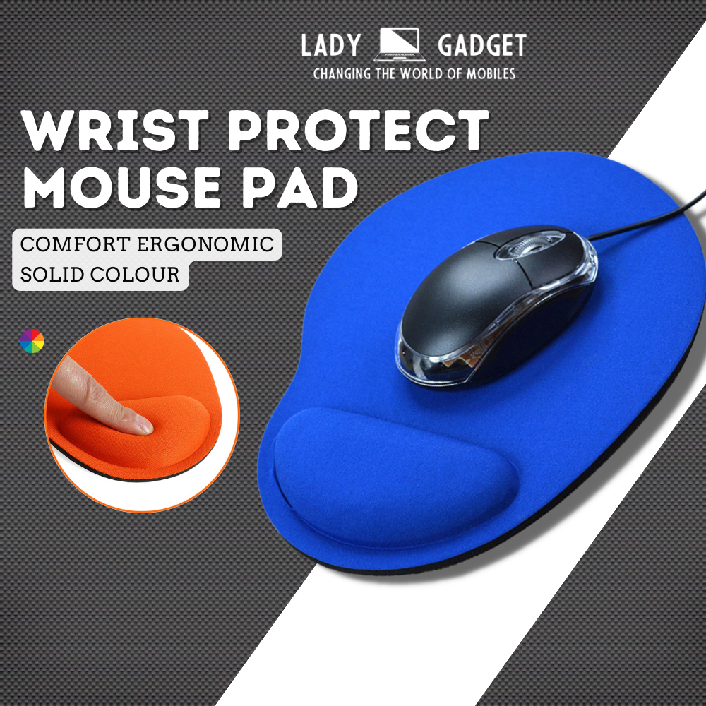 Mouse Pad Comfort Ergonomic with Wrist Protect Soft Pad for Computer ...