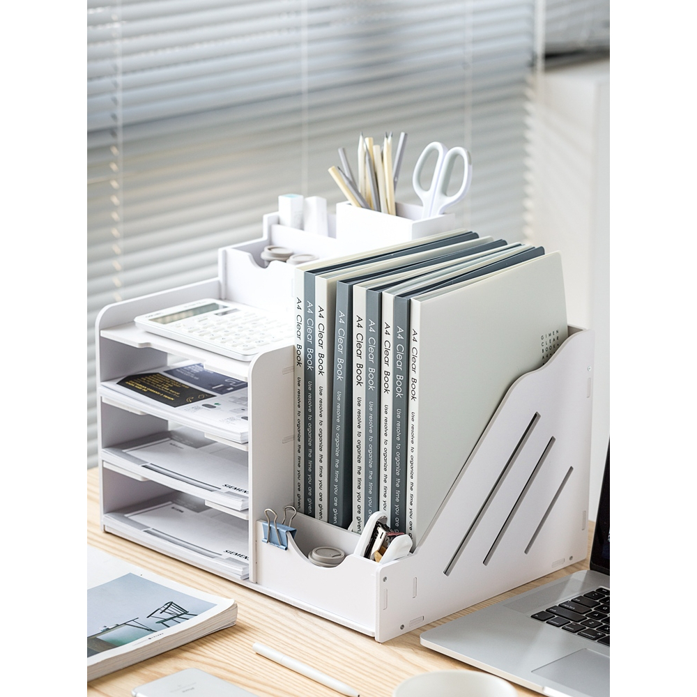 MAJU. Document Rack Office Table Storage File Organizer Paper Tray ...