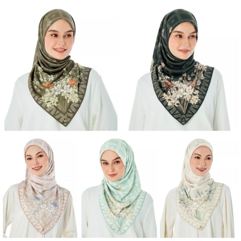 READY STOCK🇲🇾🇲🇾🇲🇾 - Naelofar Khatijah Square Bawal Neelofar Hijab Raya ...