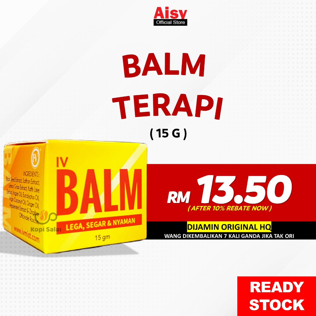 🔥𝗢𝗥𝗜𝗚𝗜𝗡𝗔𝗟 🇲🇾 | BALM IV MIST 15G | IVMIST VERSI BALM | KRIM IV MIST ...