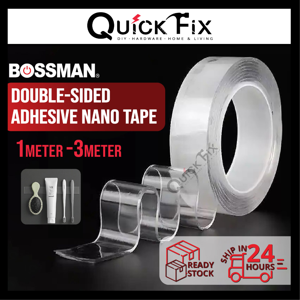 QuickFix BOSSMAN Multifunctional Strongly Sticky Double-Sided Adhesive ...