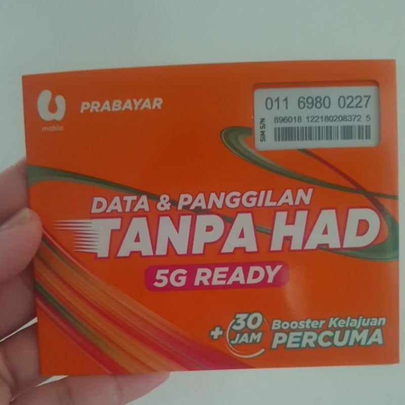 Umobile prepaid sim card 5G (Double Digit) | Shopee Malaysia
